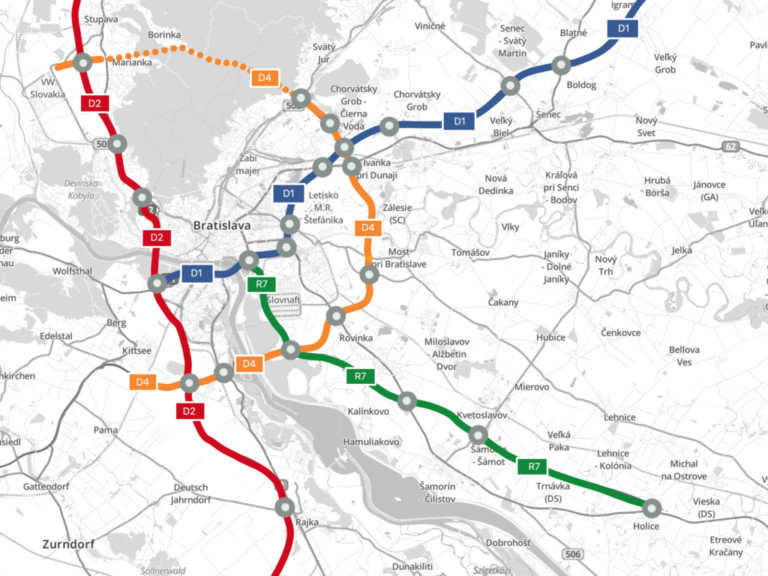 Mapa obchvatu Bratislavy | ASB.sk