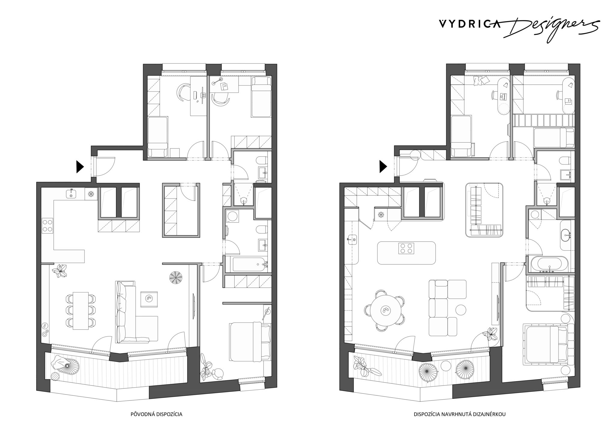 Pôdorys bytu od Silvii Brna. | ASB.sk